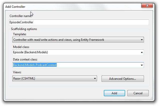 dotnet: ASP.NET MVC 3 with Tools